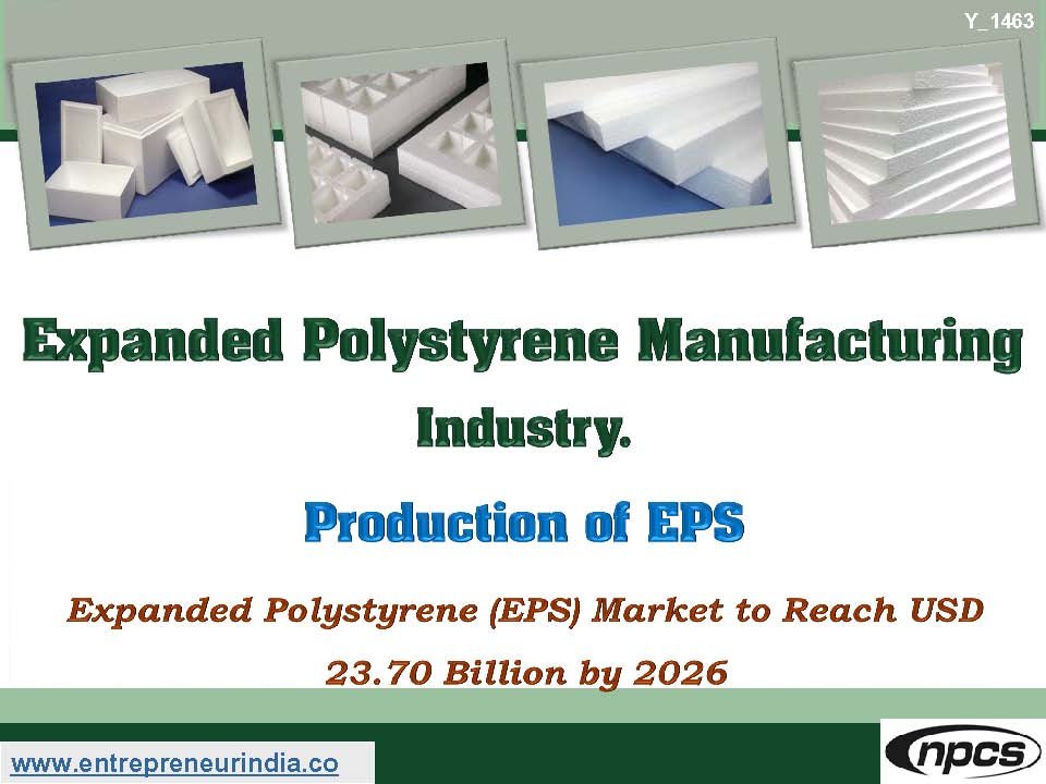 Expanded Polystyrene Manufacturing Industry - Niir Project Consultancy ...