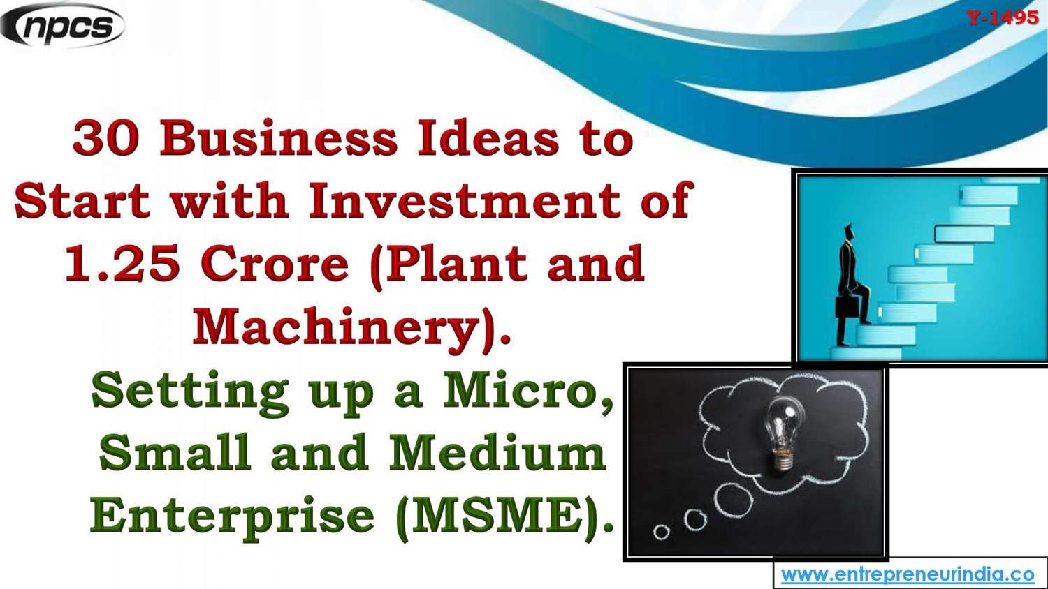 30 Business Ideas to Start with Investment of 1.25 Crore (Plant and ...