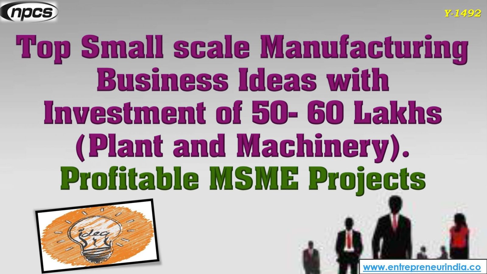 Top Small scale Manufacturing Business Ideas with Investment of 50- 60 ...